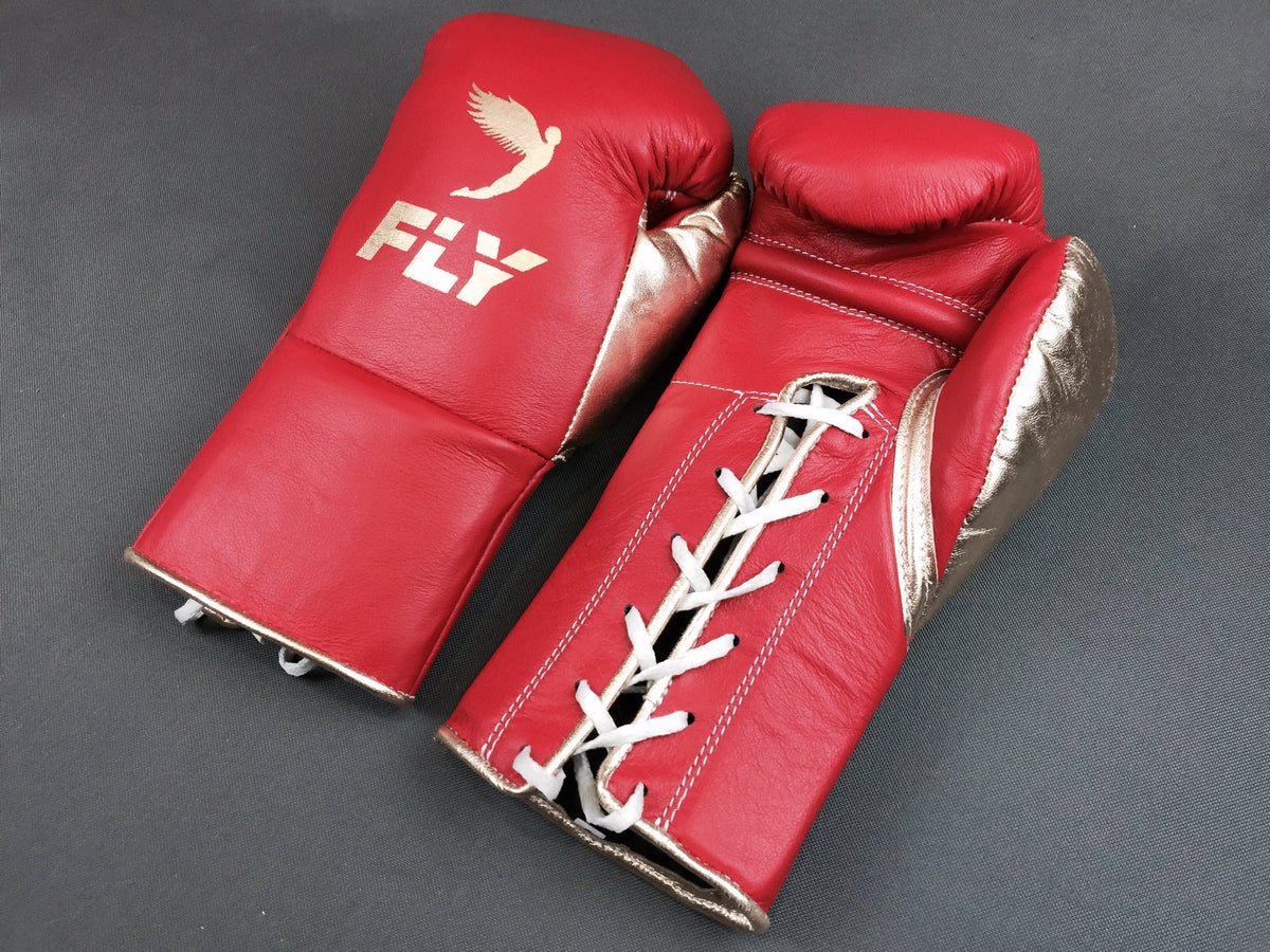 Guantes fly 8 Oz pelea oficial (rojo/dorado) – Capital MMA