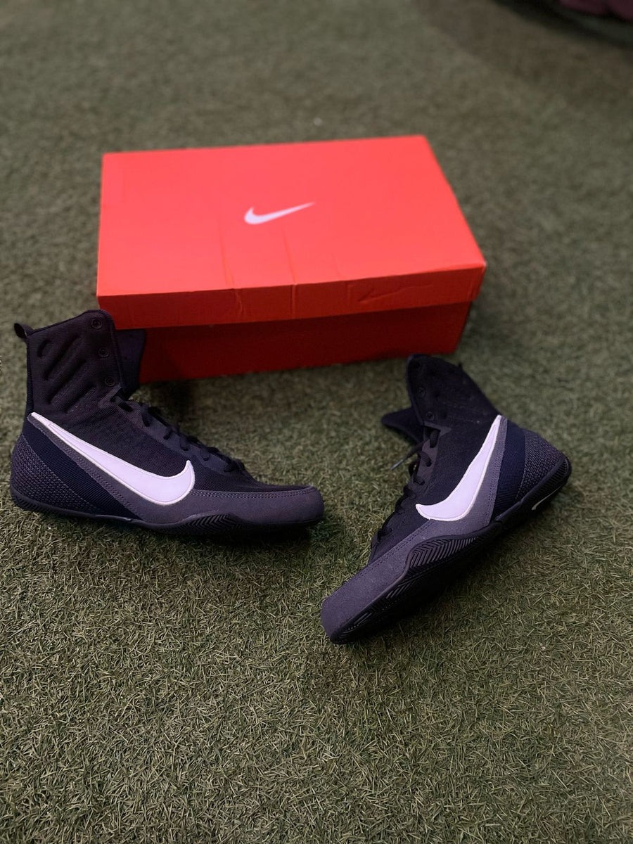 Zapatillas de boxeo Nike Machomai 3 (Negro/Blanco) – Capital MMA