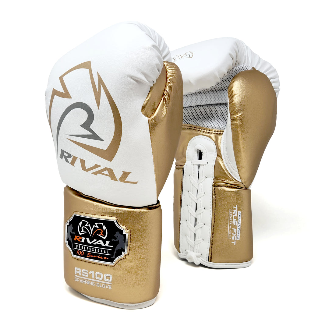 Guantes de boxeo Rival Rs100 blanco/oro – Capital MMA